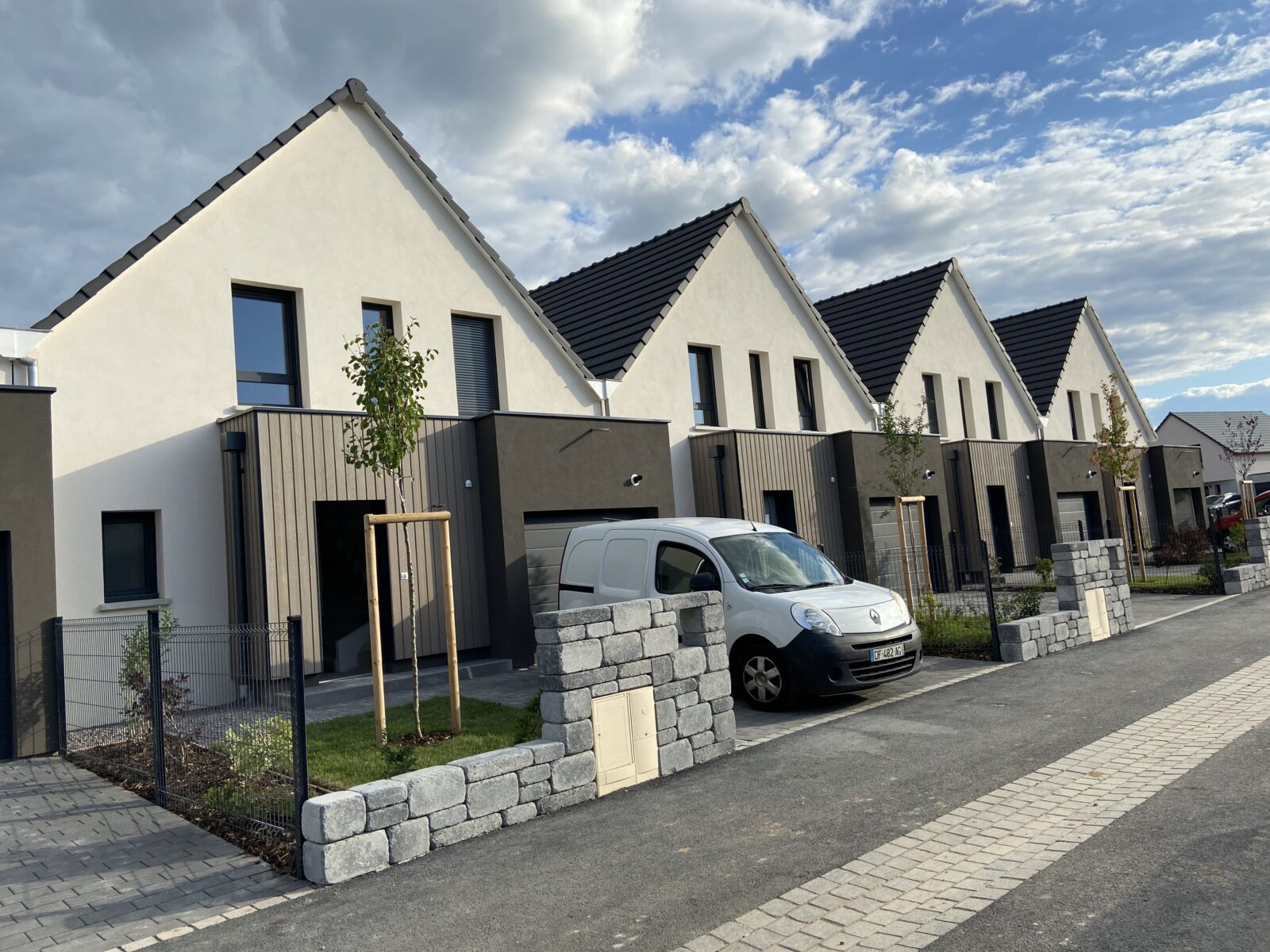 Réalisation de maisons en bande à Duppigheim - Maisons BRAND